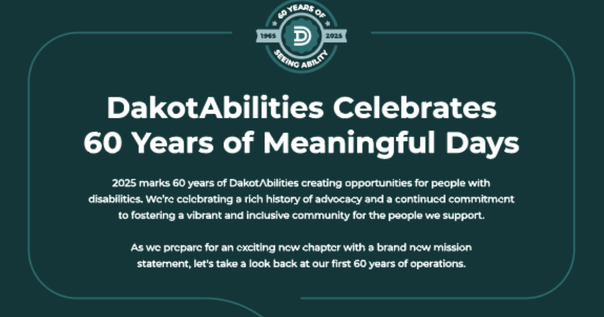 DakotAbilities 60th Anniversary Timeline | Infographic